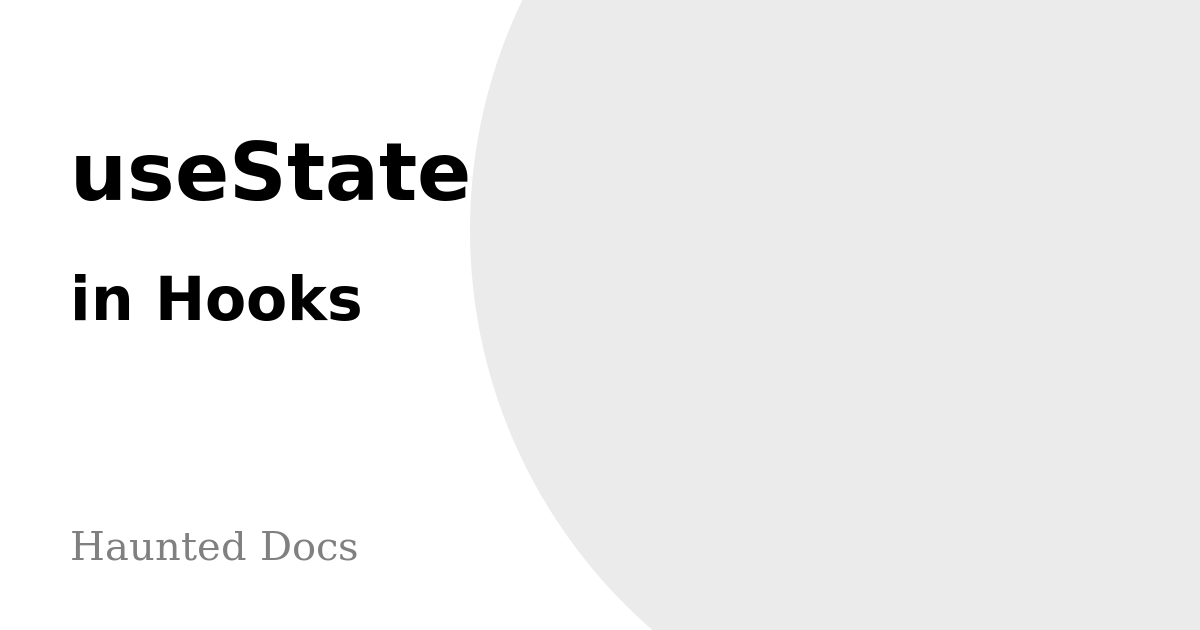 Hooks Usestate Haunted
